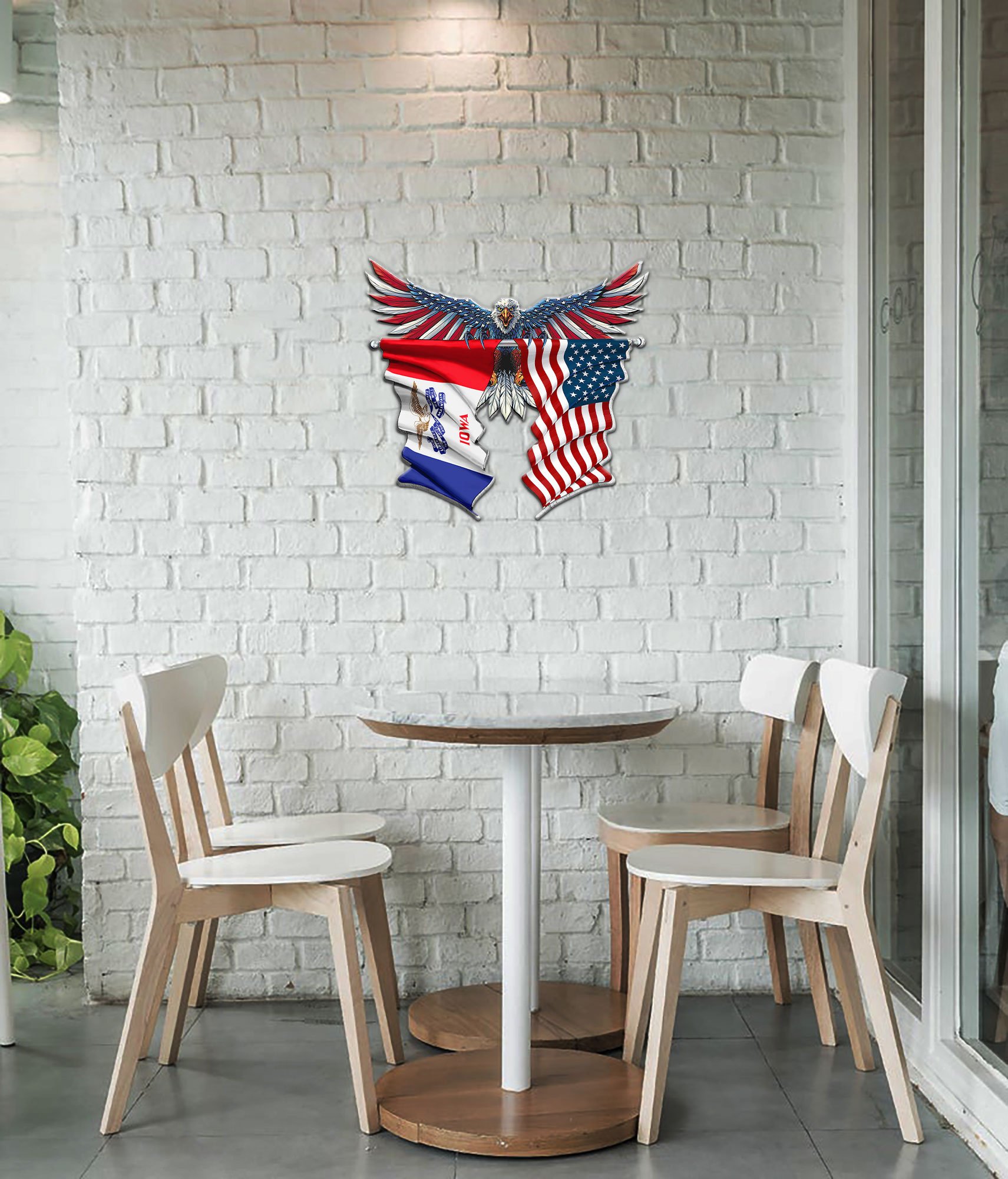 Lowa Flag and United States Flag, Best gift for Independence Day ...